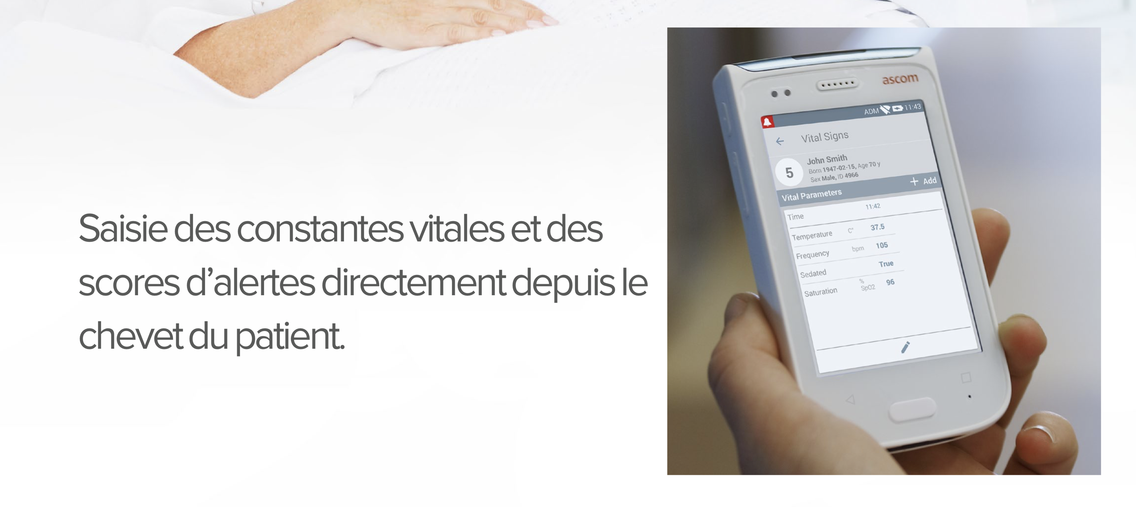 #Ascom lance Digistat® Vitals pour la saisie des constantes vitales et ...